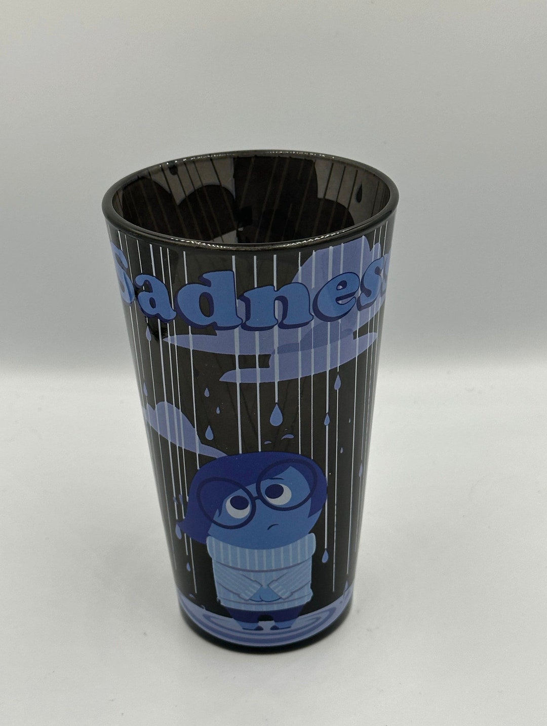 16 Oz Glass Pixar's Inside Out Sadness - Etsy