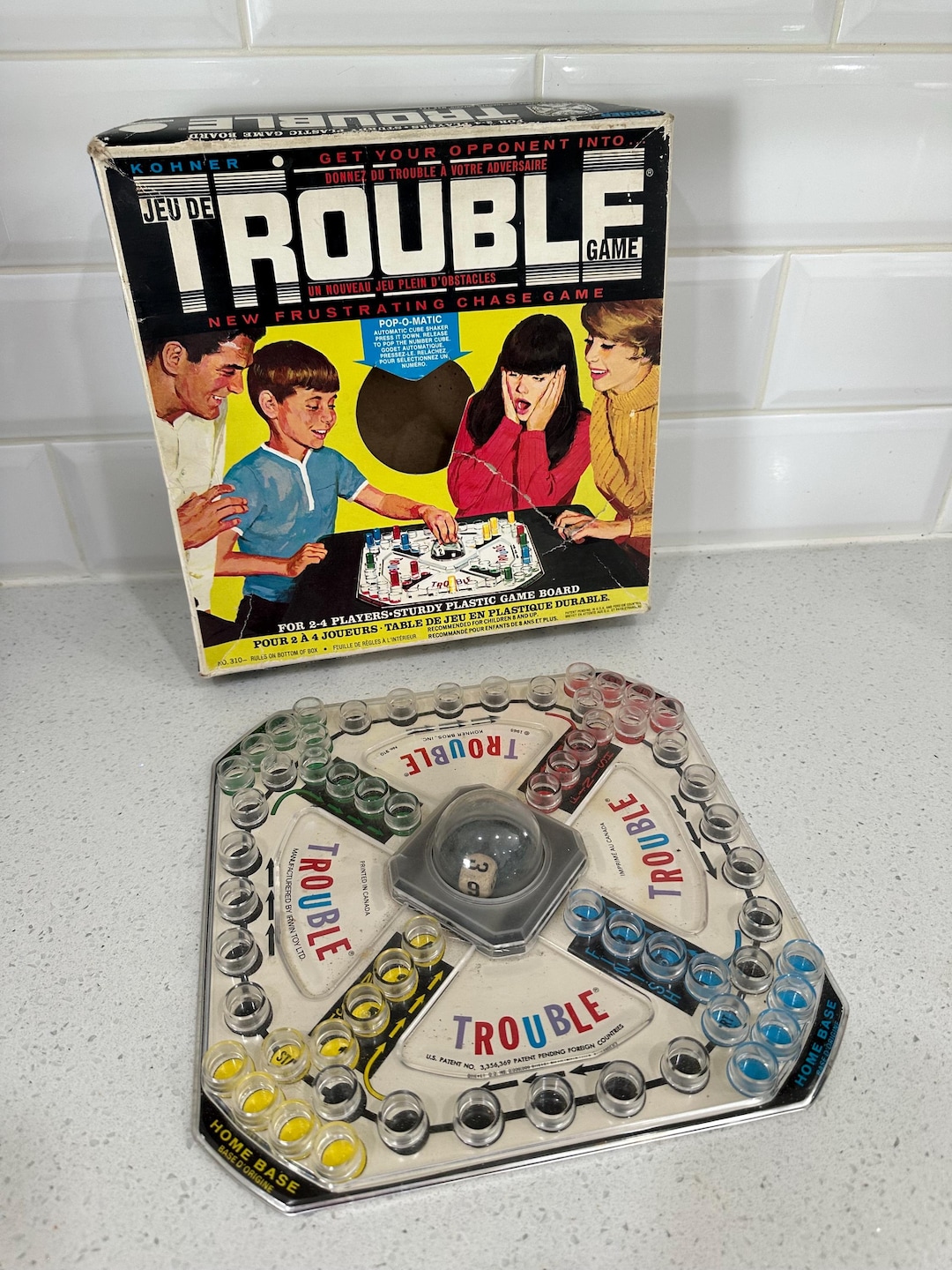 1965 Trouble Board Game - Etsy