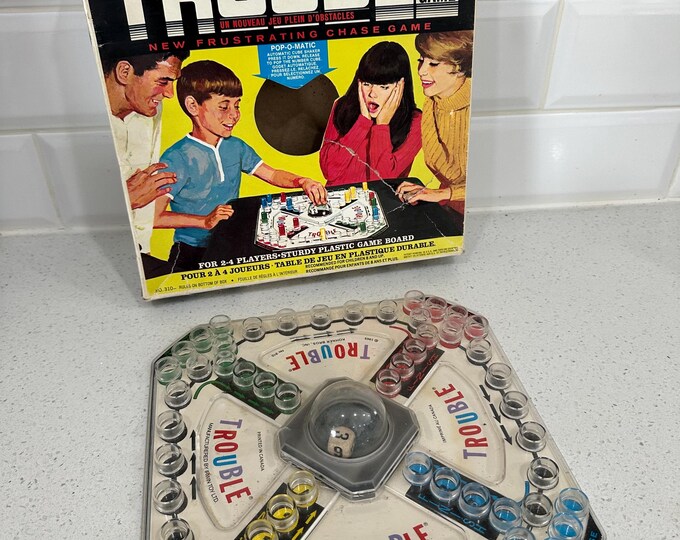 1965 Trouble Board Game - Etsy