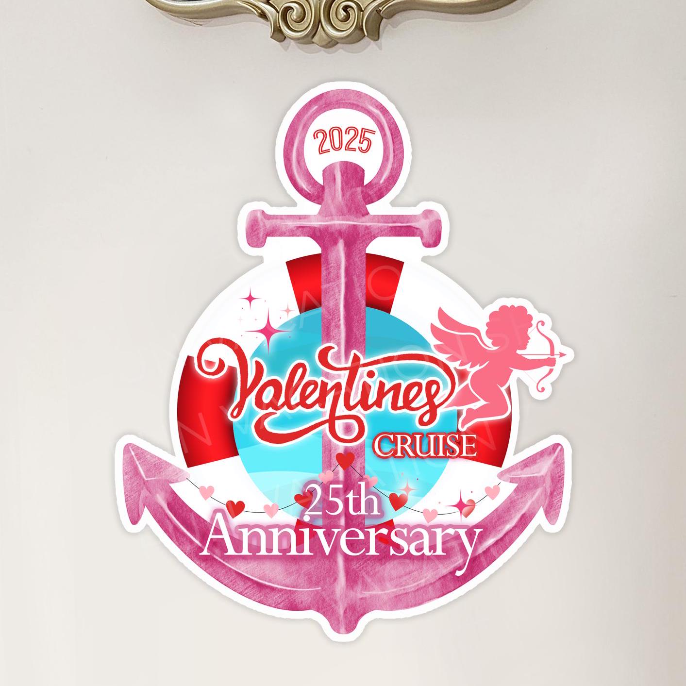 Cruise Door Magnets Valentines Cruise Anchor | Personalized Valentine ...