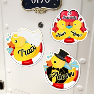 Cruise Door Magnets Ducks | Personalized Cruise Duck Royal Disney ...
