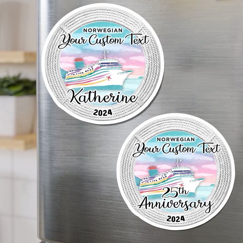 Norwegian NCL Cruise Door Magnets | Personalized Custom Norwegian NCL ...