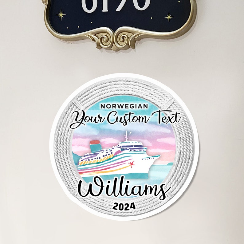 Norwegian NCL Cruise Door Magnets | Personalized Custom Norwegian NCL ...
