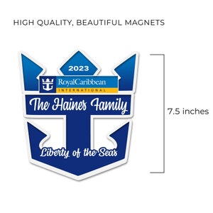 Royal Cruise Door Magnets Caribbean | Personalized Caribbean Royal ...