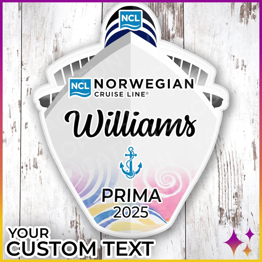 Norwegian NCL Cruise Door Magnets Ship | Personalized NCL Norwegian ...