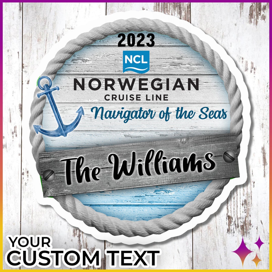 Norwegian NCL Cruise Door Magnets | Personalized NCL Norwegian Cruise ...