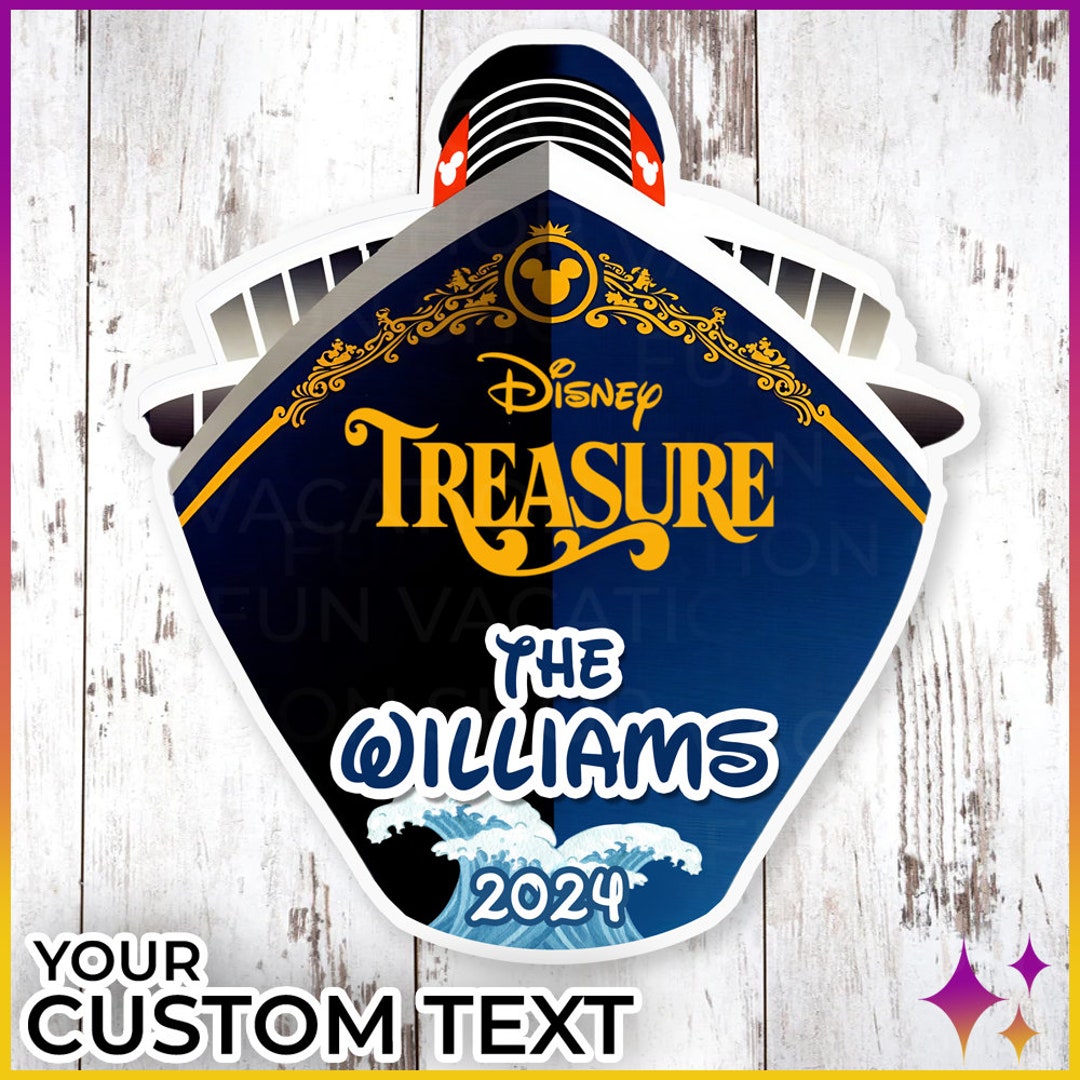 Disney Cruise Door Magnet Disney Ship | Personalized Disney Treasure ...