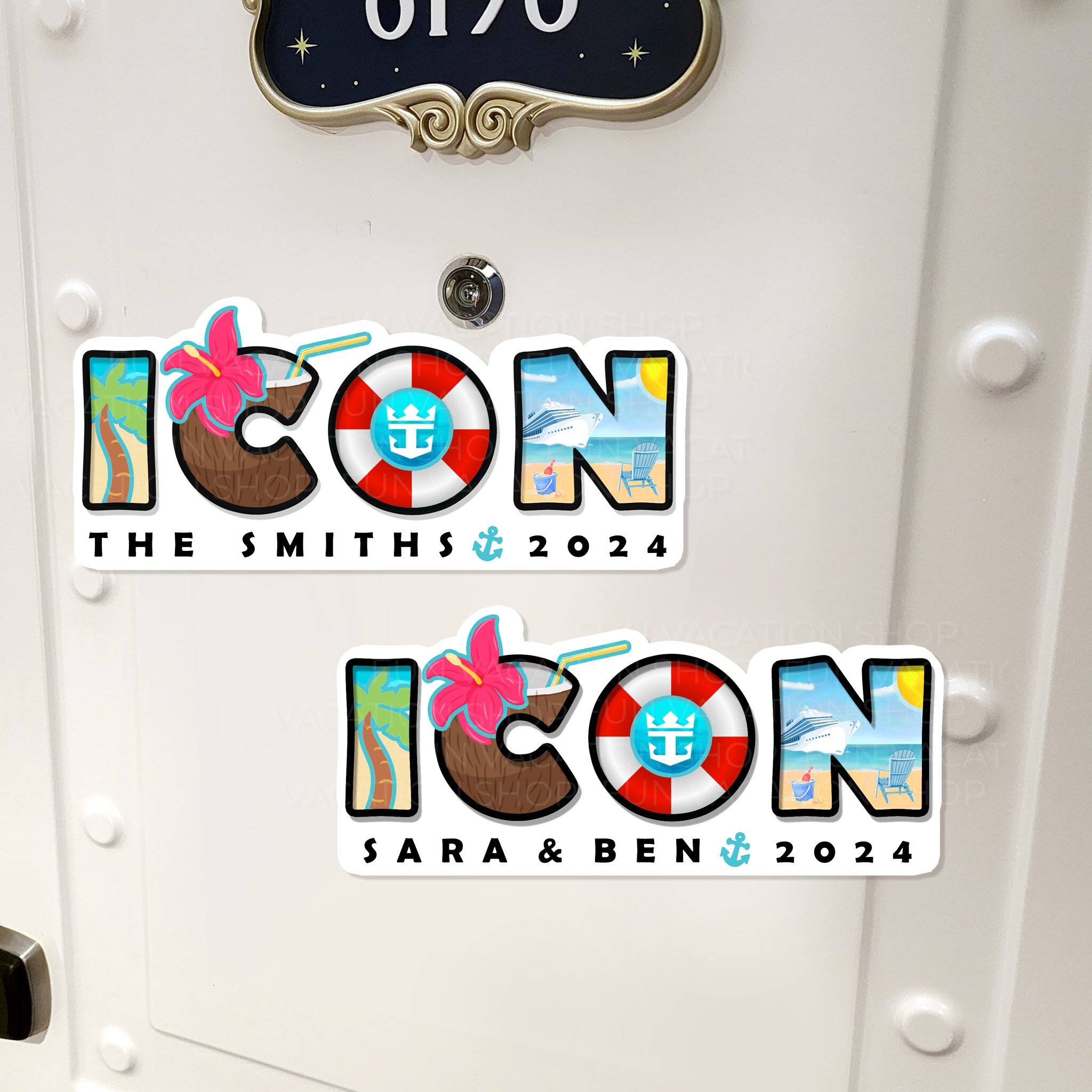 Icon of the Seas Royal Caribbean Cruise Door Magnets | Personalized ...