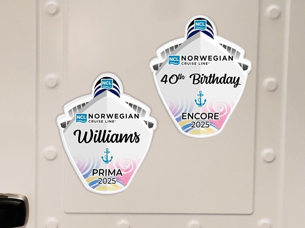 Norwegian NCL Cruise Door Magnets Ship | Personalized NCL Norwegian ...