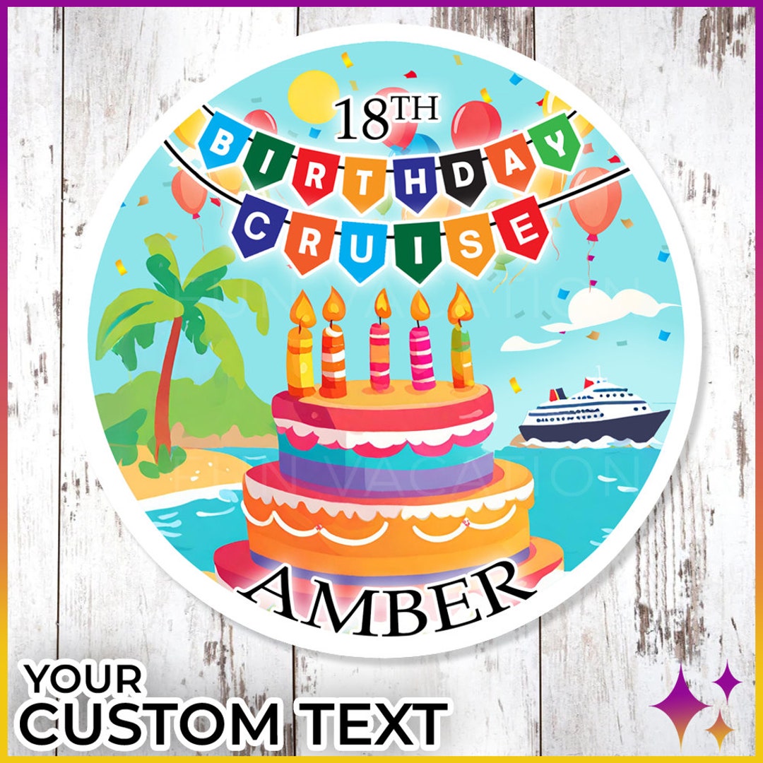 Birthday Cruise Door Magnets | Personalized Birthday Royal Norwegian ...