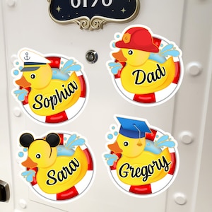 Cruise Door Magnets Ducks | Personalized Cruise Duck Royal Disney ...