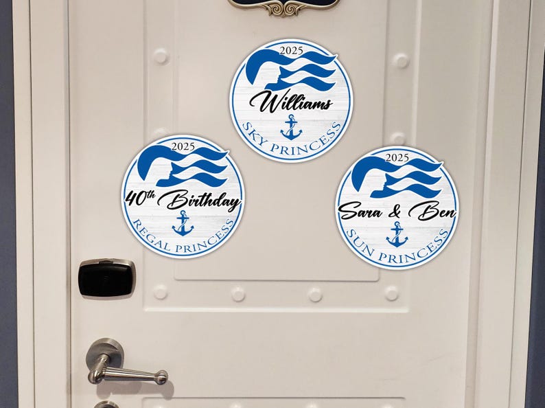 Princess Cruise Door Magnet | Personalized Princess Cruise Door Cruise ...