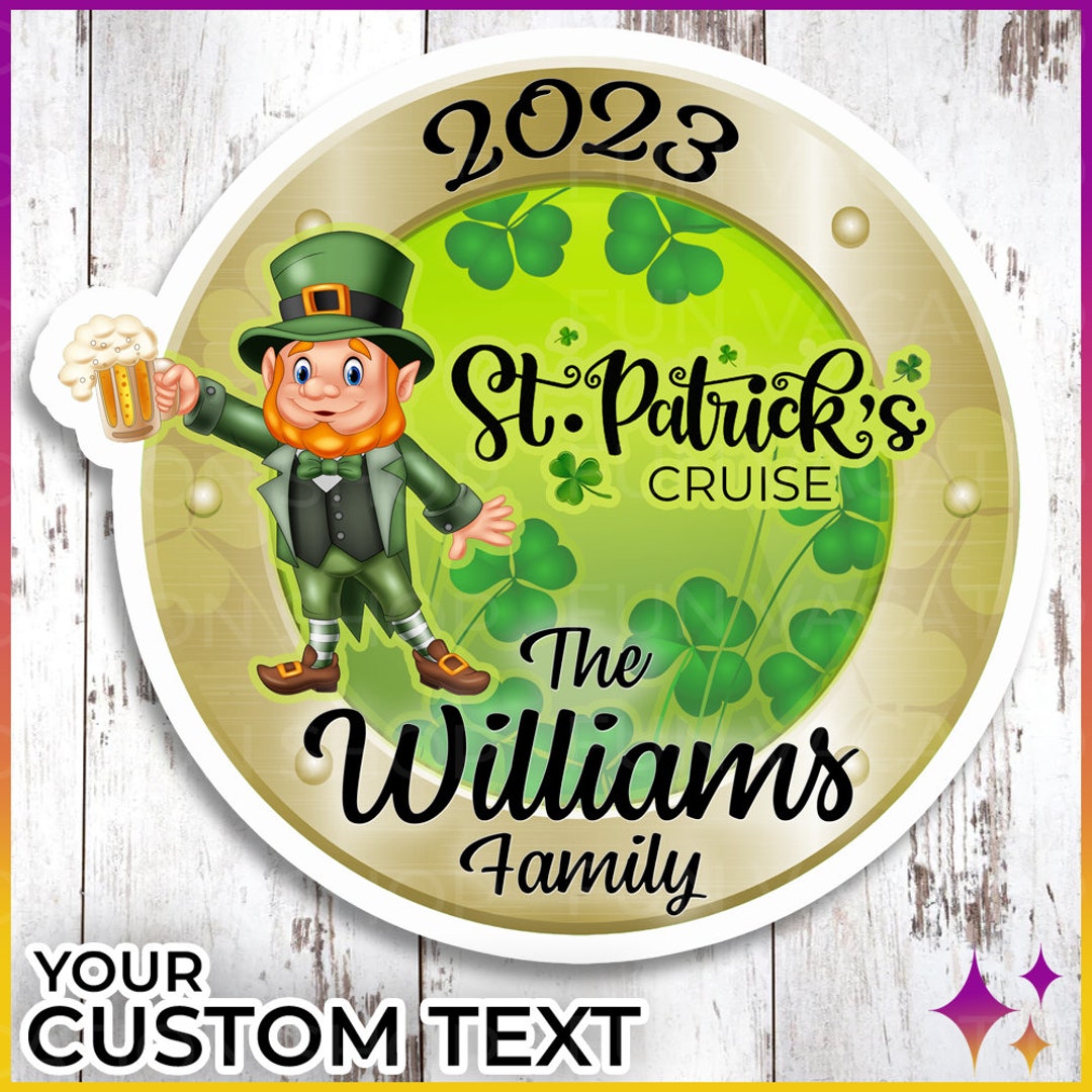 St Patrick's Cruise Door Magnet | Royal Norwegian Cruise Magnets ...