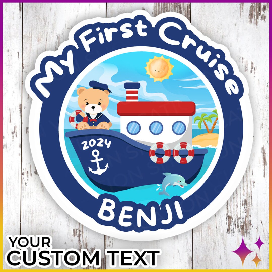 Cute My First Cruise Door Magnets for Child or Toddler's First Cruise ...