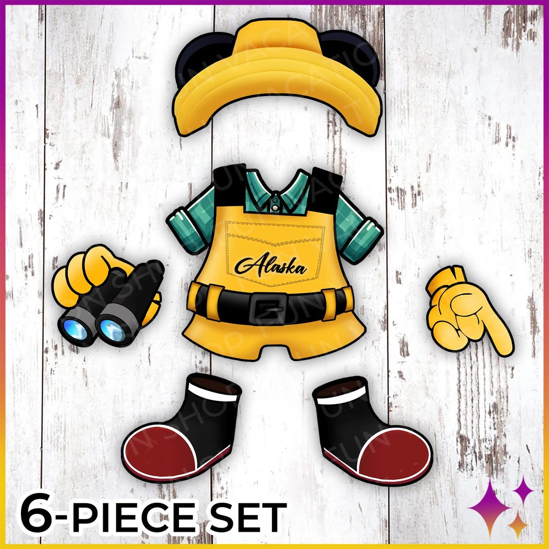 6-piece Alaska Mickey Disney Cruise Door Magnet Set | Disney Mickey ...