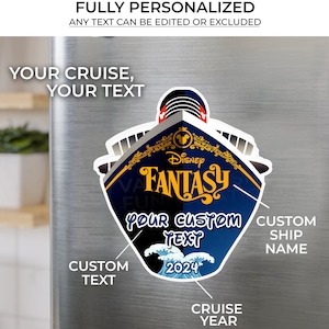 Disney Cruise Door Magnet Disney Ship | Personalized Disney Treasure ...