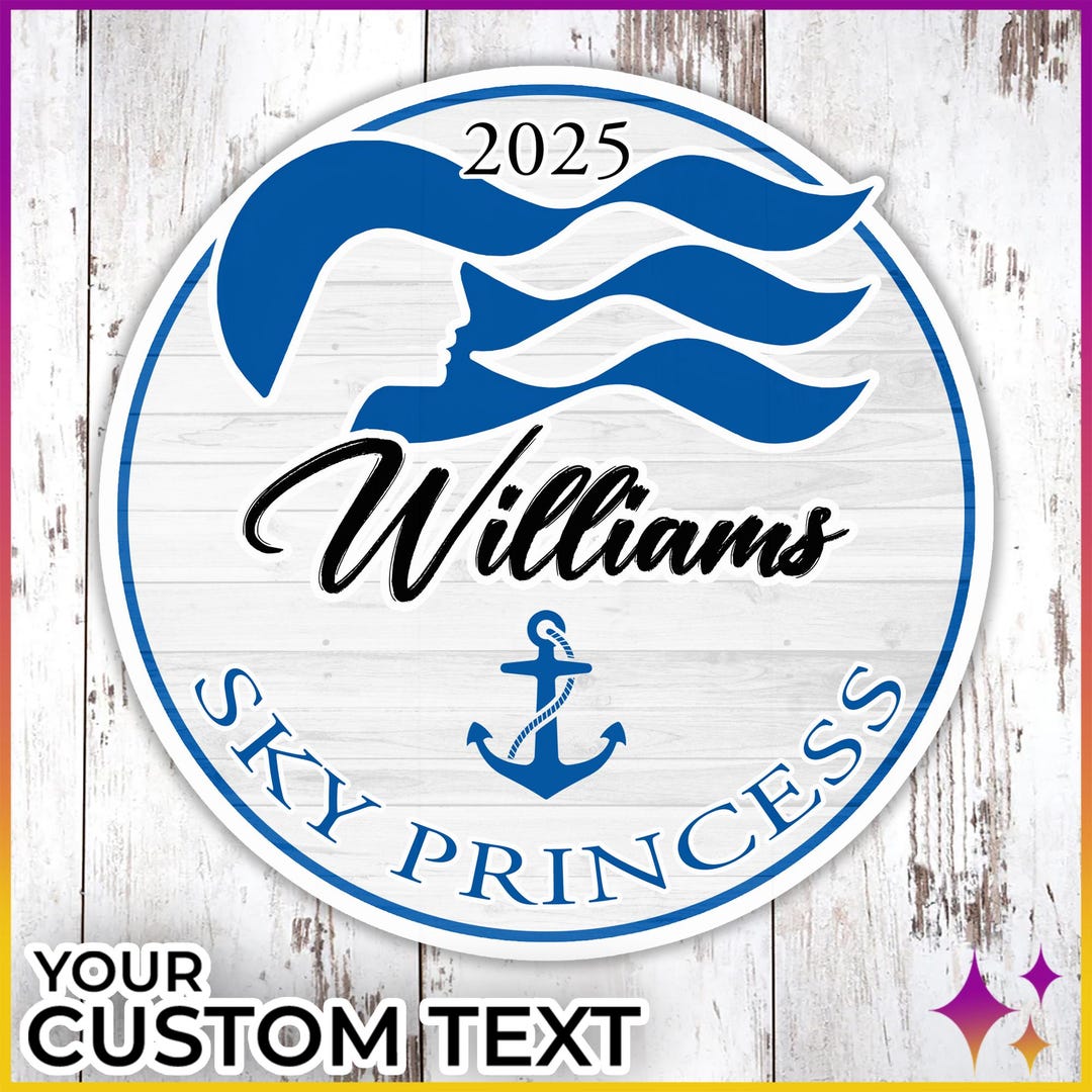 Princess Cruise Door Magnet | Personalized Princess Cruise Door Cruise ...