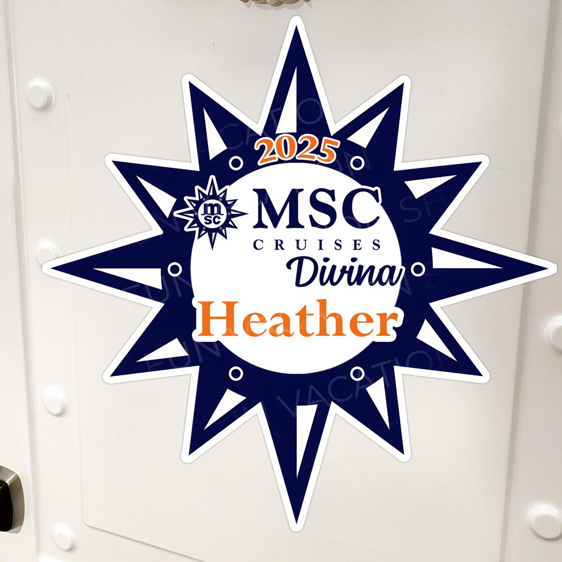 Cruise Door Magnets MSC Star | Personalized MSC Cruise Door Magnet Sign ...