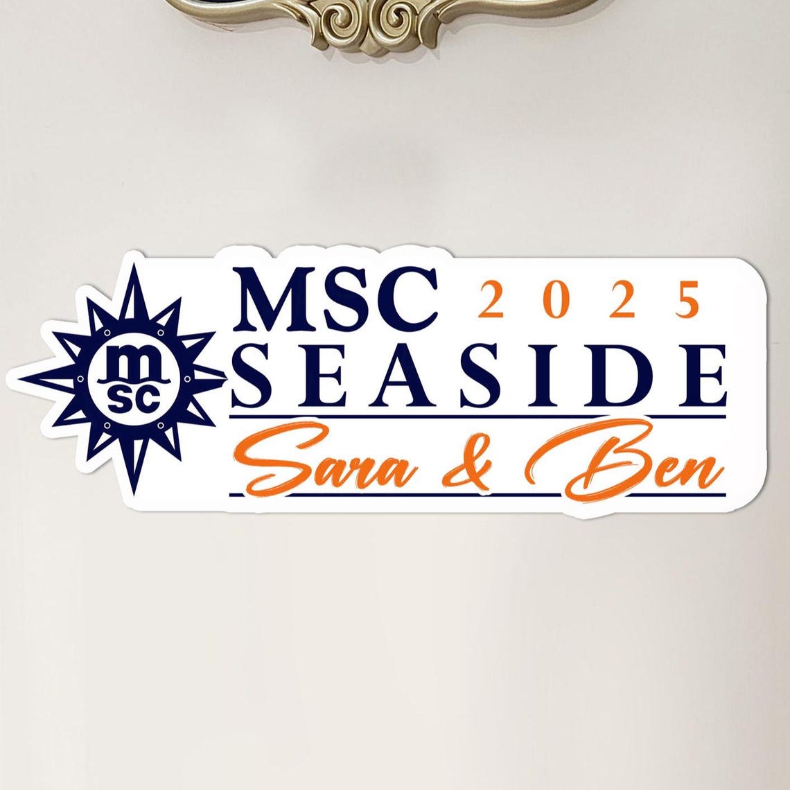 Cruise Door Magnet MSC Ship Name | Personalized MSC Cruise Ship Door ...