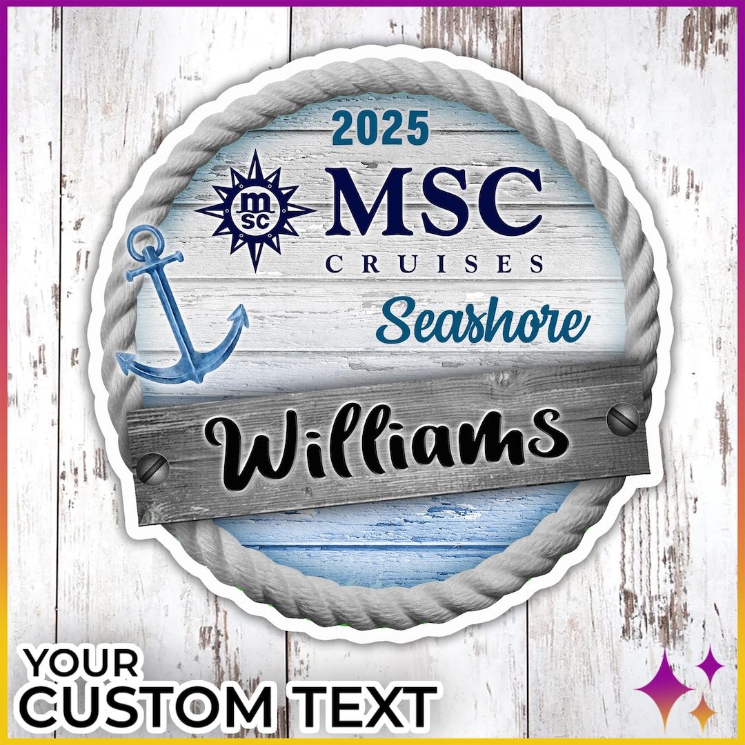 Cruise Door Magnets MSC | Personalized MSC Cruise Door Magnet Sign ...