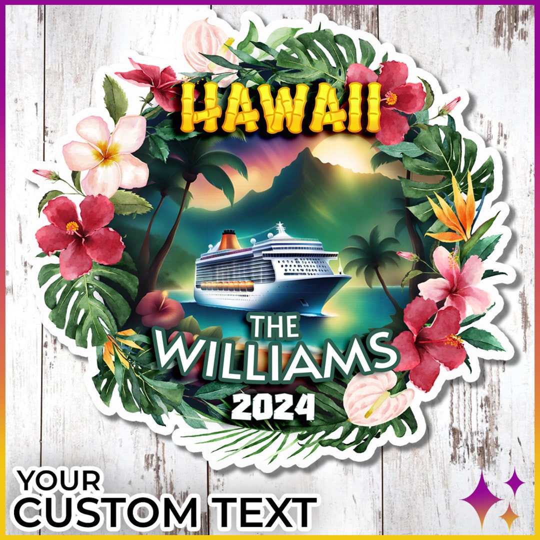 Hawaii Cruise Door Magnets | Custom Personalized Hawaiian Royal Cruise ...