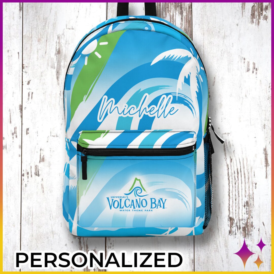 Custom Volcano Bay Universal Studios Backpack | Personalized Bag for ...