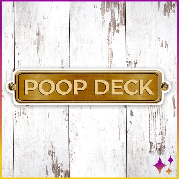 Poop Deck Sign - Etsy