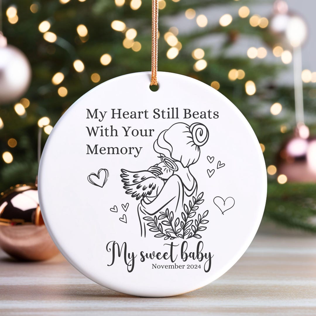 Personalized Baby Memorial Ornament, Sympathy Gift, Miscarriage ...