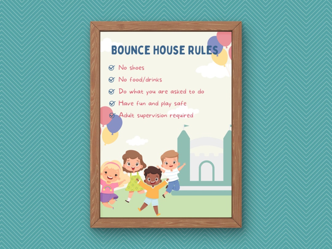 Bounce House Sign Printable DIGITAL DOWNLOAD (Download Now) - Etsy