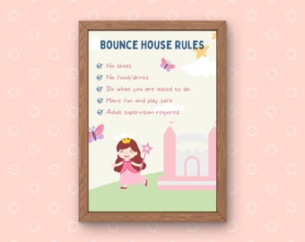 Bounce House Sign Printable • DIGITAL DOWNLOAD - Etsy