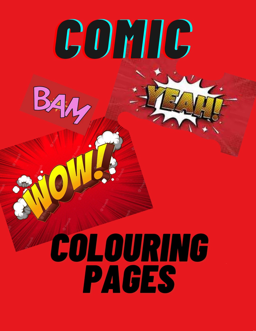 5 Marvel and DC colouring pages for kids and adults - Etsy Portugal