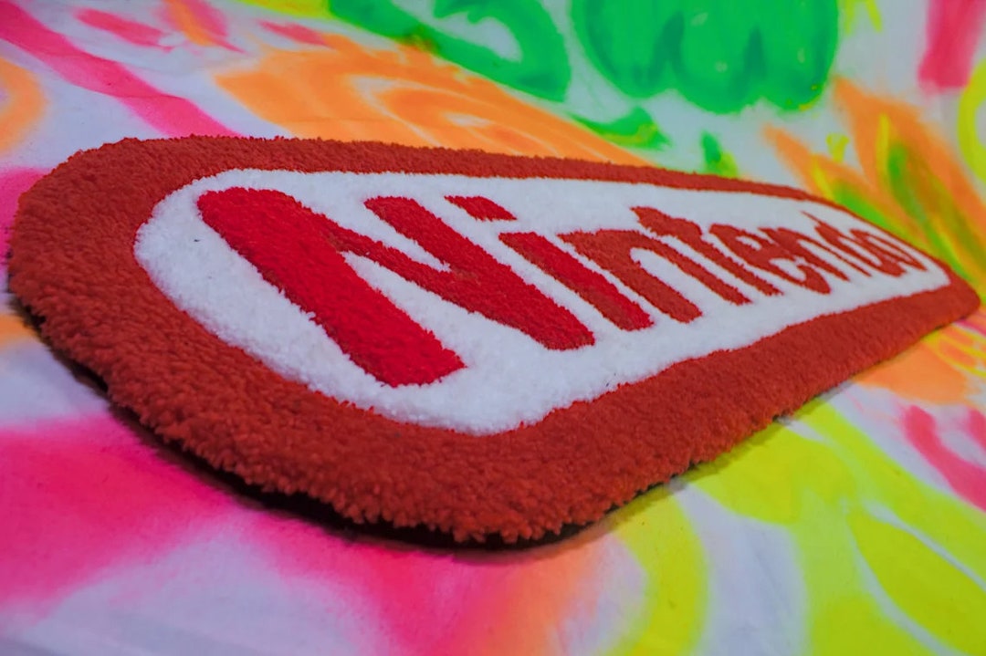Nintendo Logo Hand-tufted Area Rug - Etsy