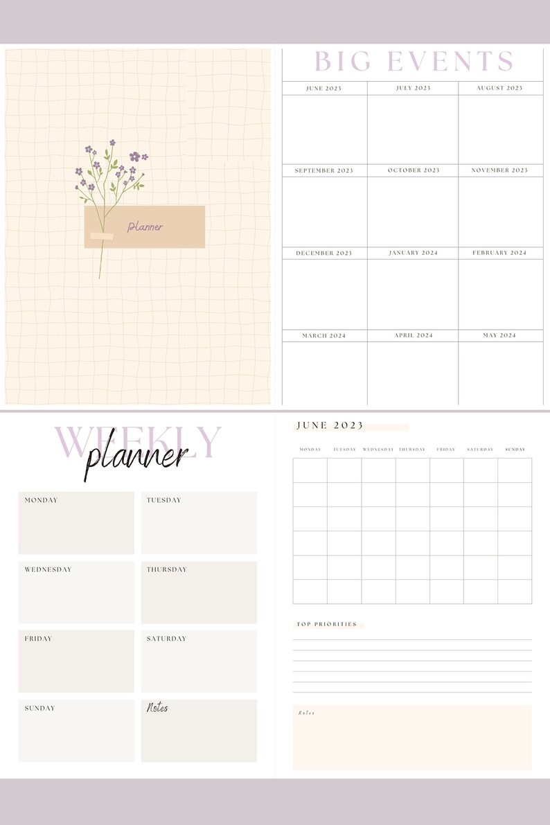 2023/2024 Financial Year Planner Digital Download Goodnotes Template ...