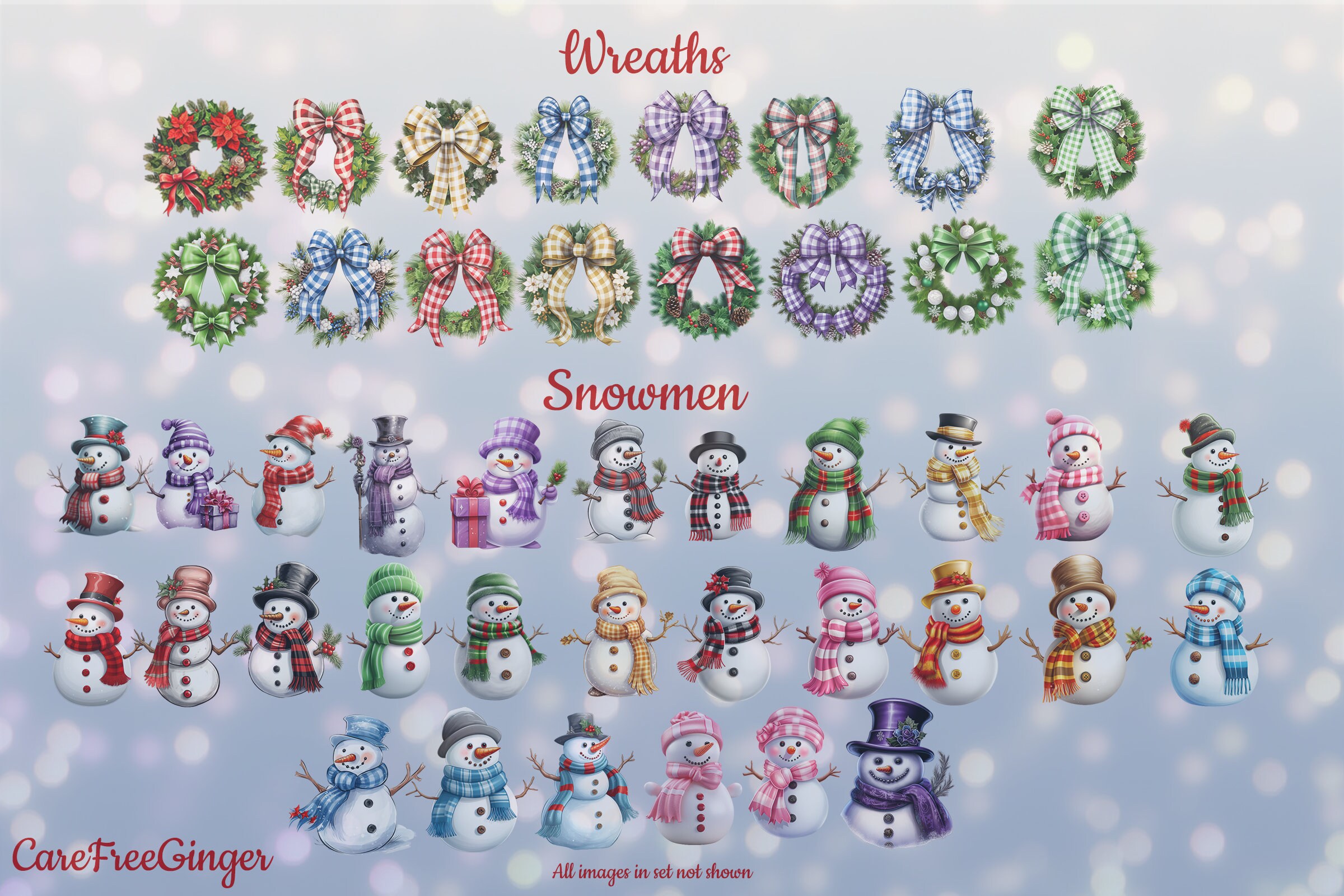 Spirit of Christmas Clipart Set Instant Download Digital Bundle Clipart ...