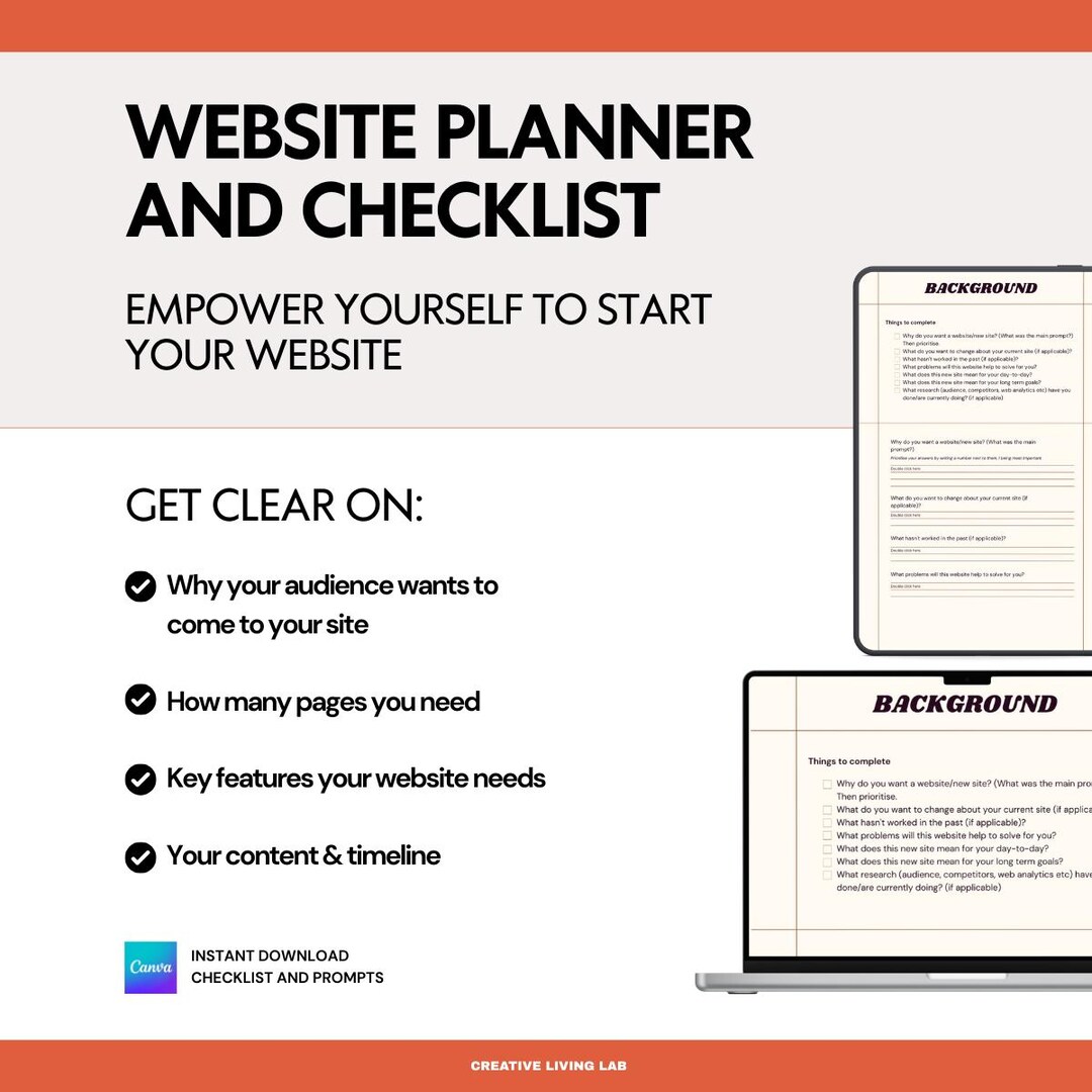 Website Design Planner & Checklist | Plan Your Website Like a Designer ...