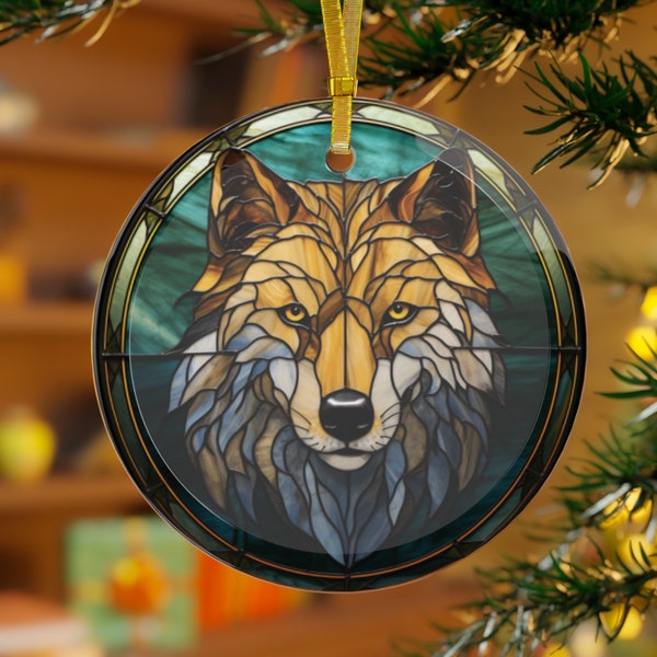 Wolf Stained Glass - Etsy