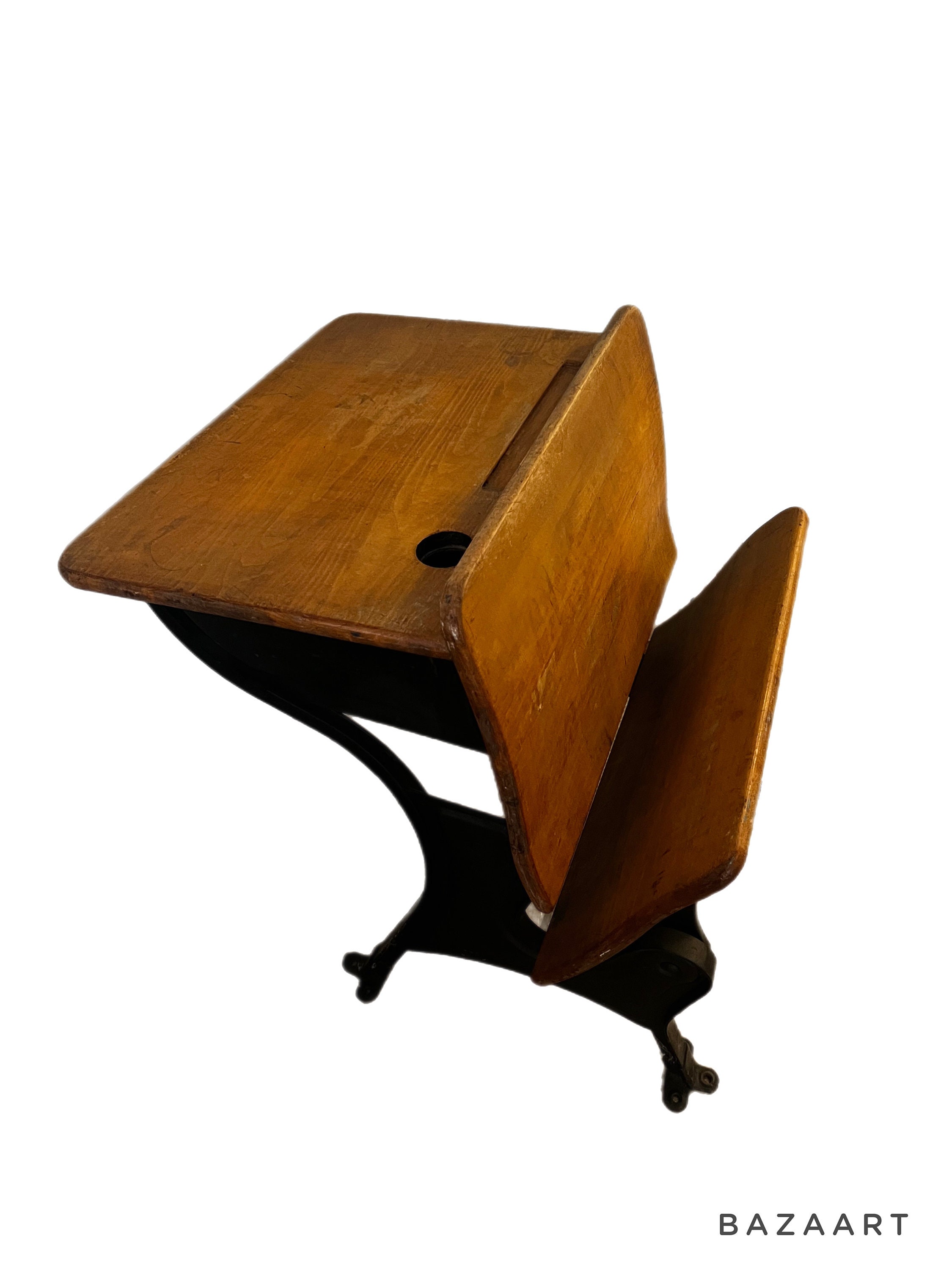 Vintage American School Desk Authentic Antique Collectible Genuine ...