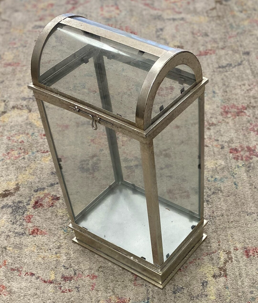Vintage Style Glass Vertical Display / Dome Rustic Lantern - Etsy