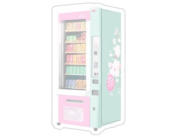 Ghost Vending Machine Sticker - Etsy