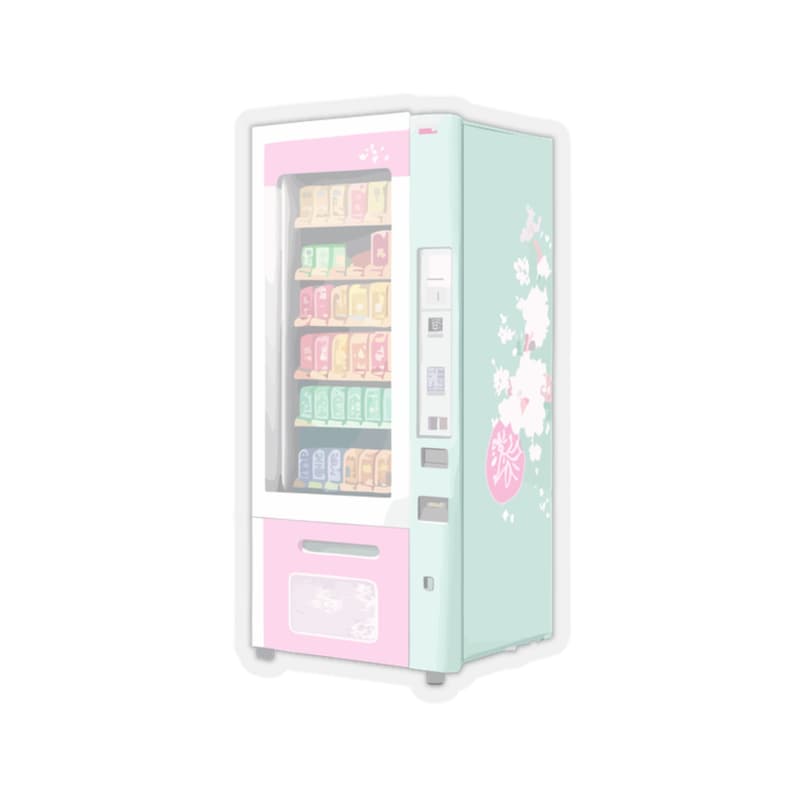 Pastel Vending Machine Sticker, Available in Various Sizes - Etsy