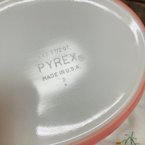 Vintage Pyrex Pink Daisy Casserole Dish 043 1956-1962 - Etsy