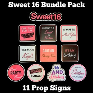 Photo Booth Prop Signs Bundle Pack - Etsy