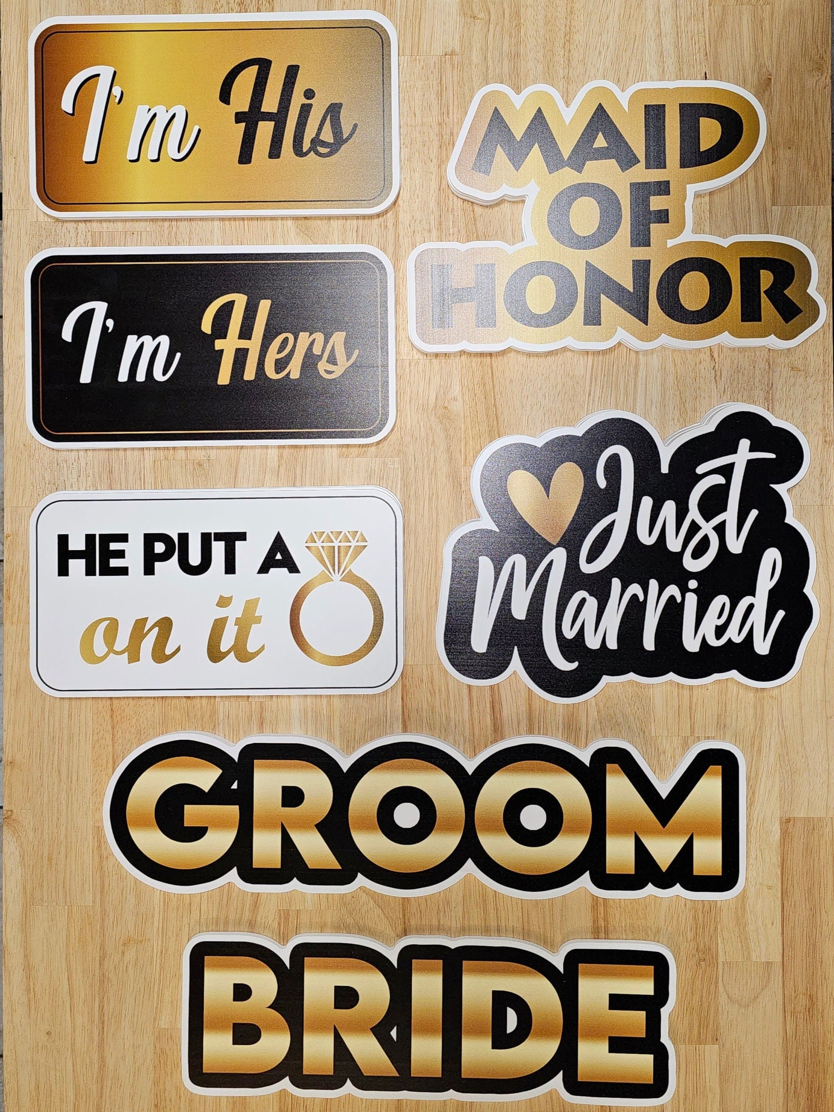 Photo Booth Prop Signs - Etsy
