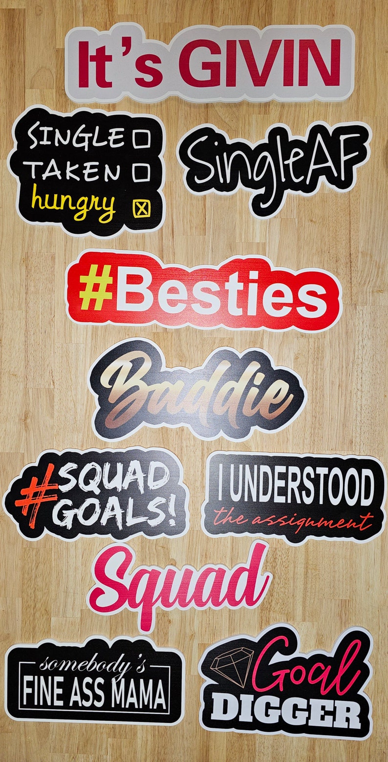 Photo Booth Prop Signs - Etsy