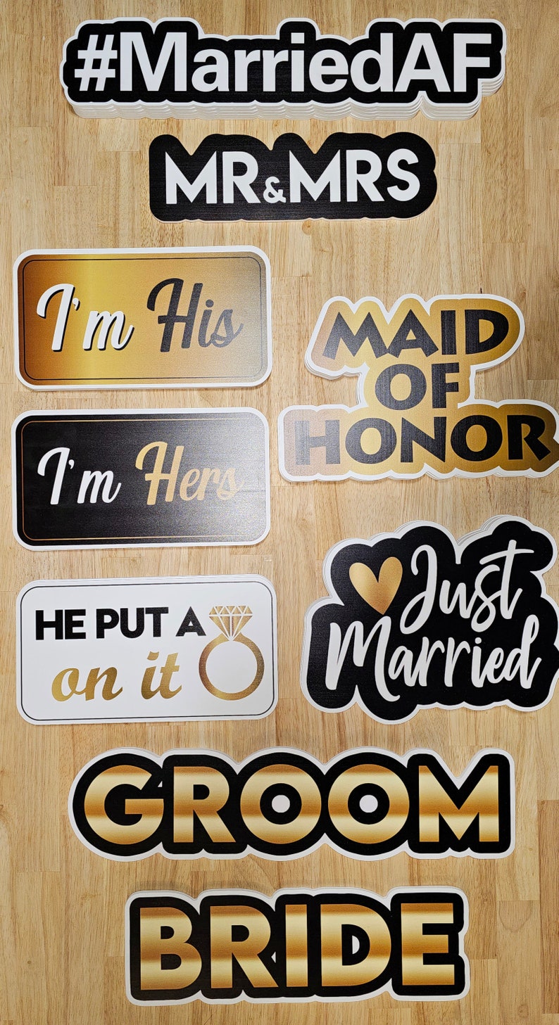 Photo Booth Prop Signs - Etsy