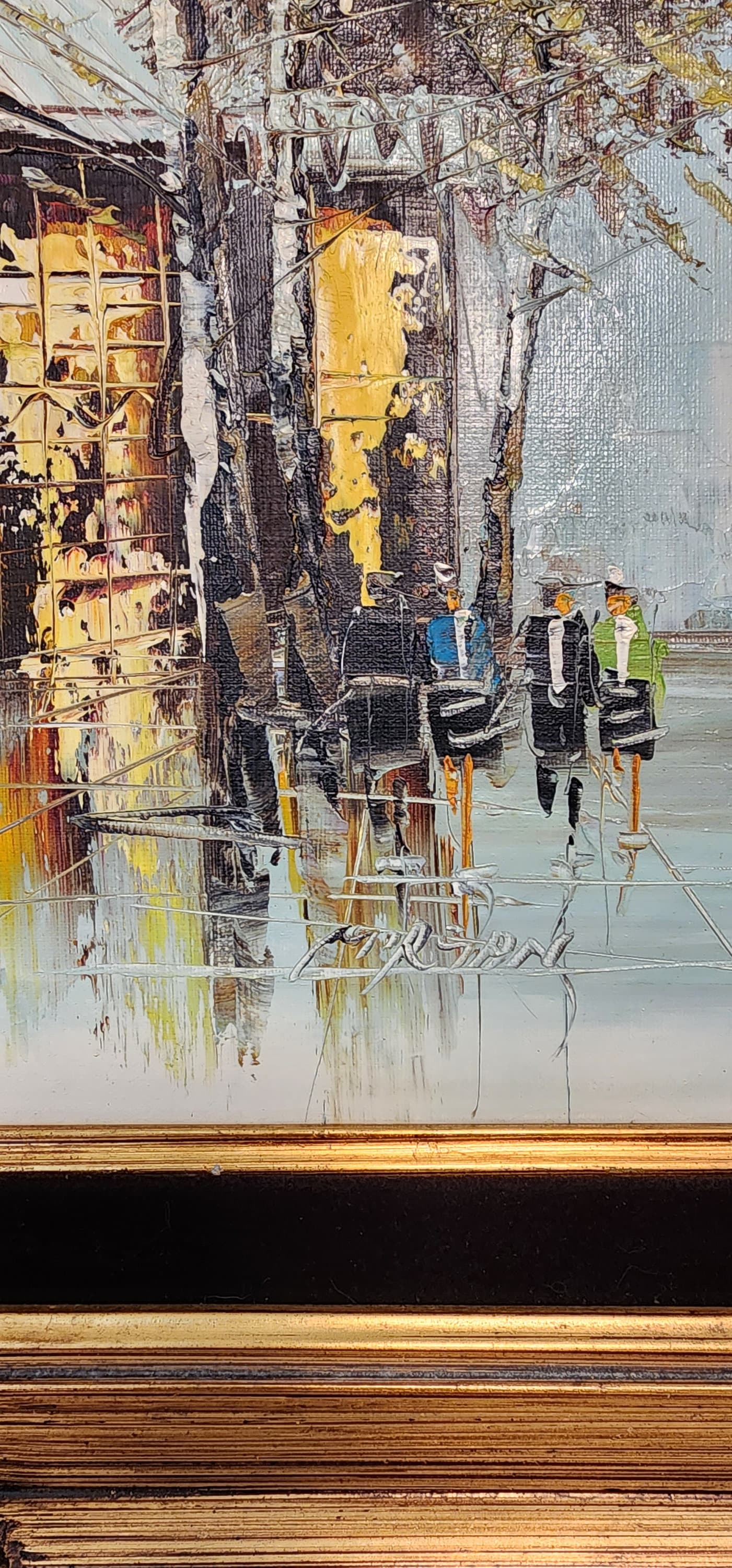 Morgan Signed French Oil Painting French, Street Scene Done With ...