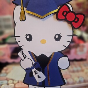 Hello Kitty Graduation Cake Topper, 8 X 5 Inch, Custom Cake Topper - Etsy