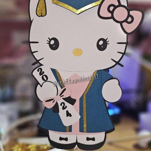 Hello Kitty Graduation Cake Topper, 8 X 5 Inch, Custom Cake Topper ...