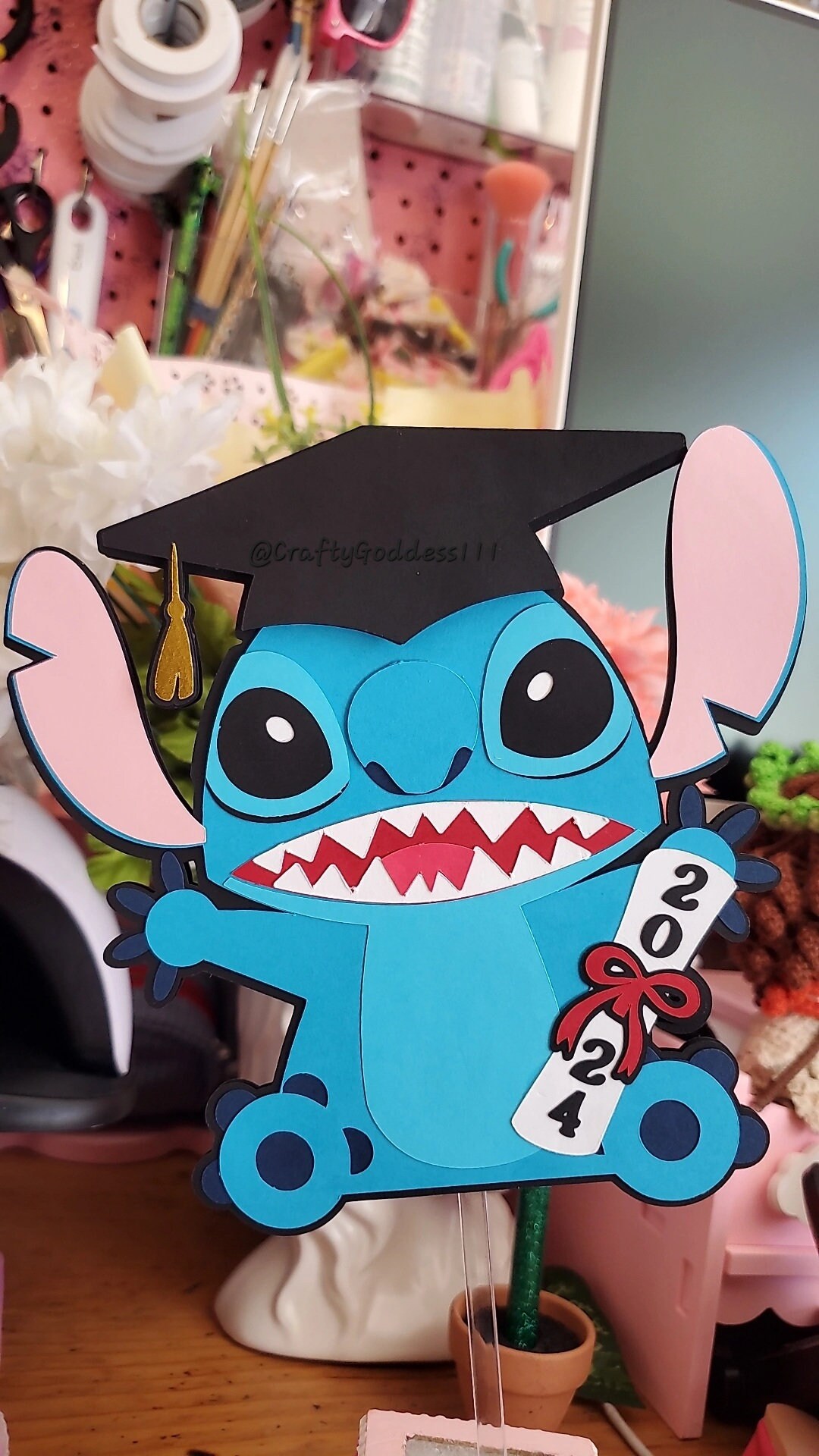 Stitch Graduation Cake Topper, 6 X 6 Inch, Custom Cake Topper 2025 - Etsy