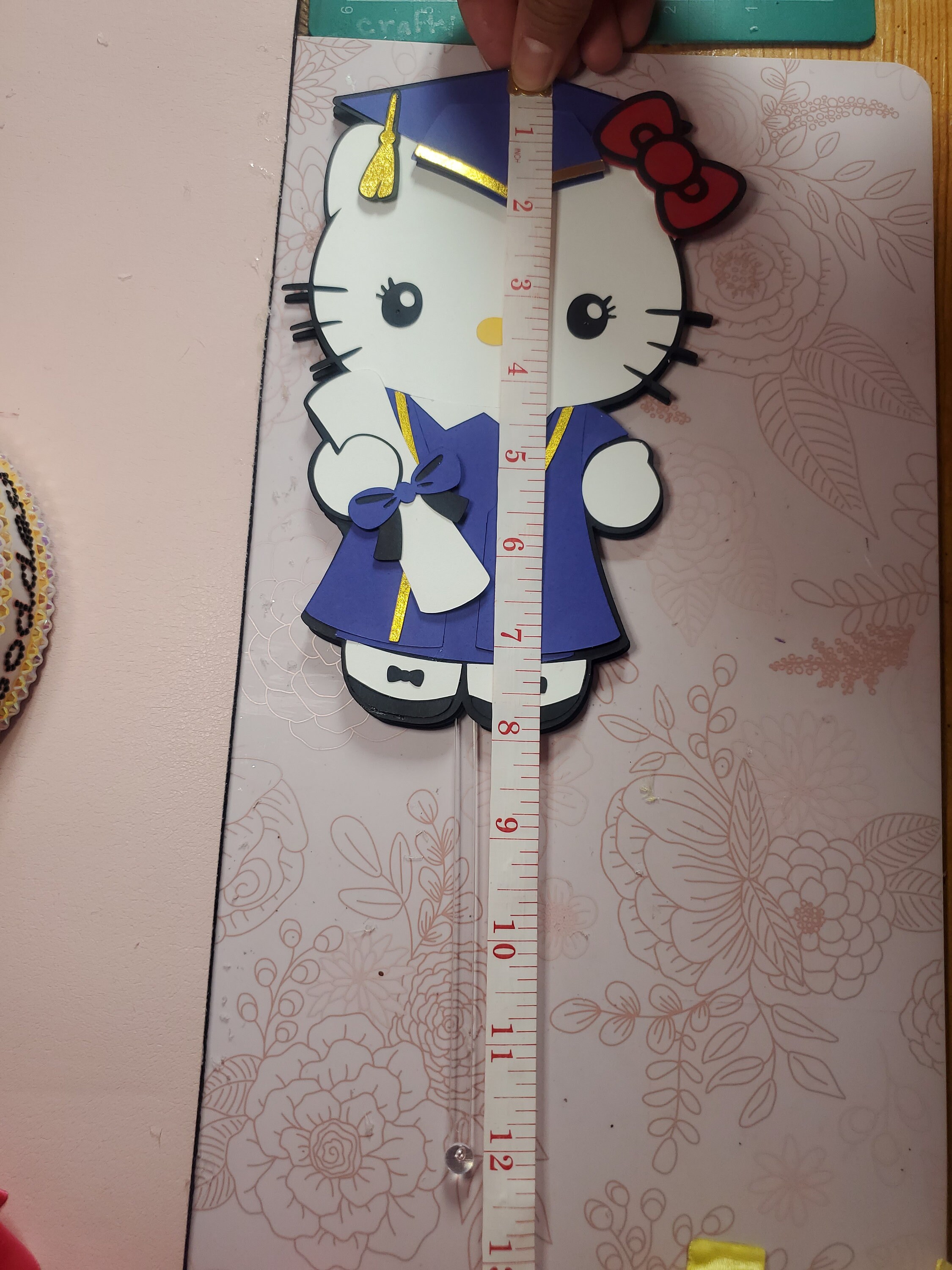 Hello Kitty Graduation Cake Topper, 8 X 5 Inch, Custom Cake Topper - Etsy